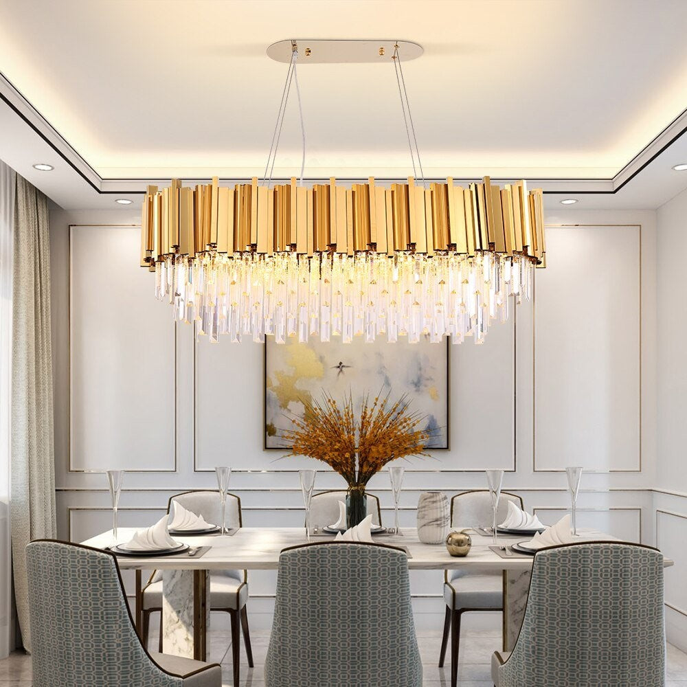 Gold Modern Chandeliers for Dining Room - Stylish Lighting – ATY Home Decor