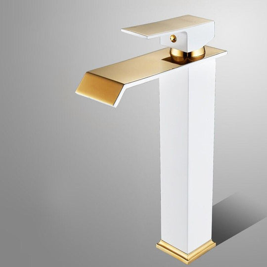 Square Waterfall Bathroom Faucet Single Handle Basin Tap – ATY Home Decor