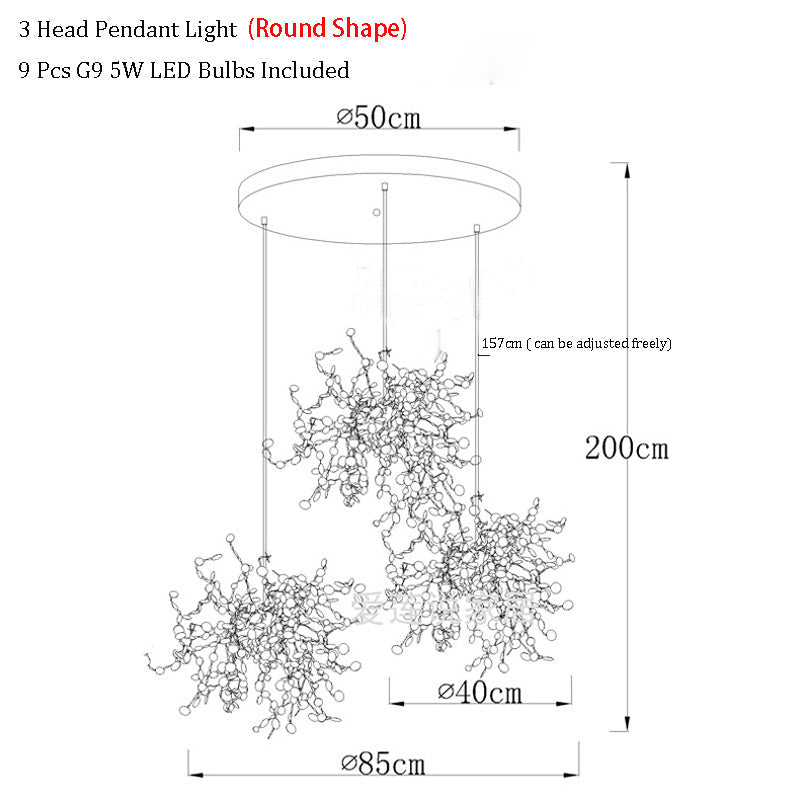 Round Shaped Gold LED Pendant Lights for Festive Décor – Ideal for Din ...