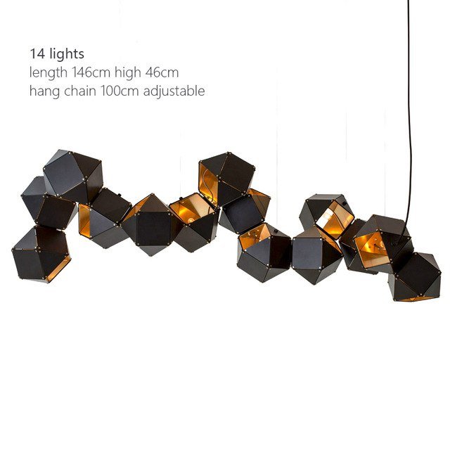 Modern Metal Creative Pendant Light for Living Room Dining Room Circul ...