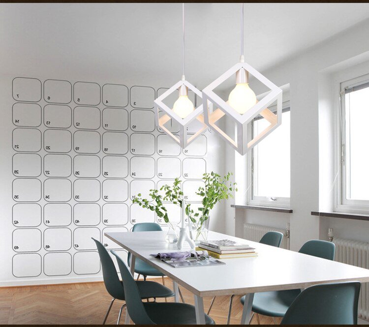 Modern Colorful Frame LED Kitchen Light Lamp Kitchen Island – ATY Home ...